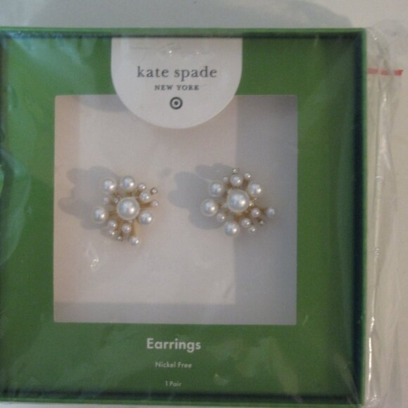 Kate Spade X Target | Jewelry | Kate Spade Earrings Faux Pearl ...